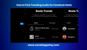 How to Find Trending Audio and Sounds for Facebook Reels