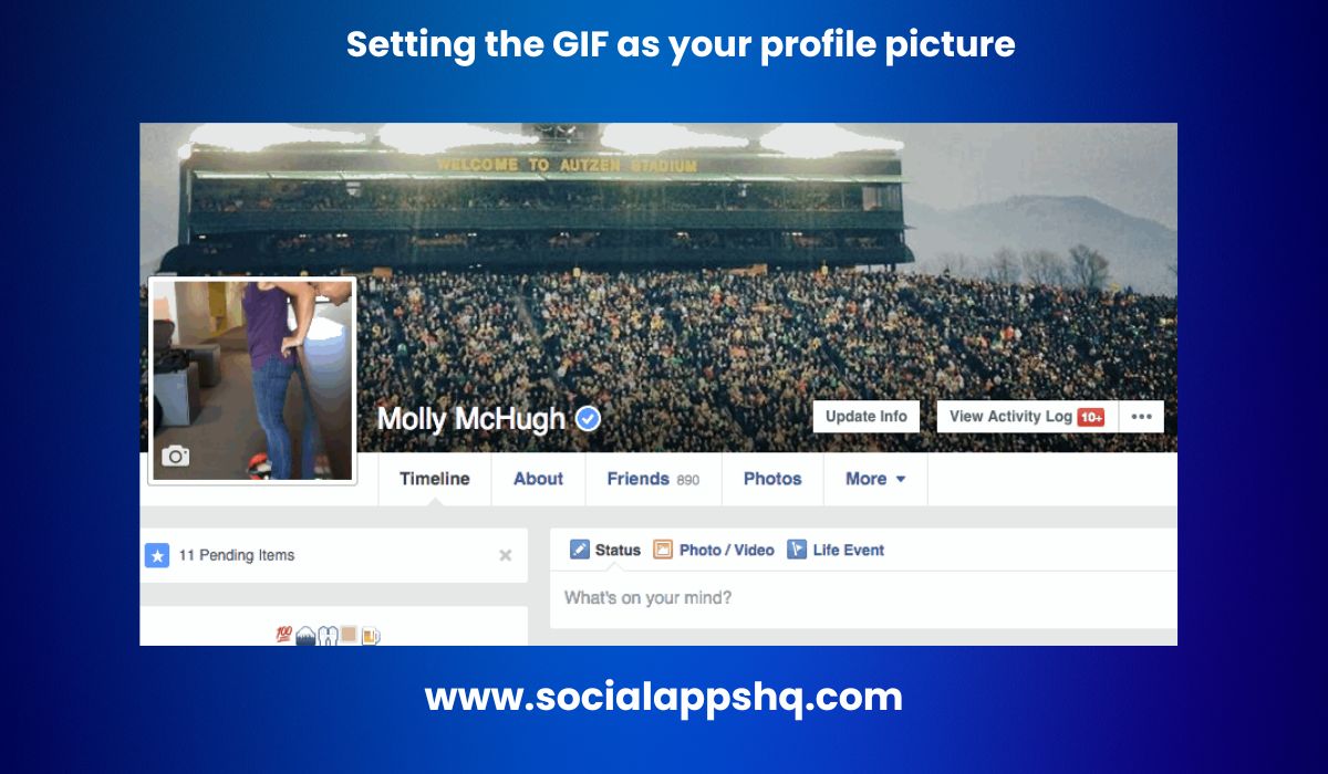 How to Set Facebook Profile Picture a GIF