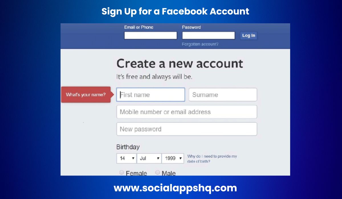 How to Create a Facebook Account [2025] - SocialAppsHQ