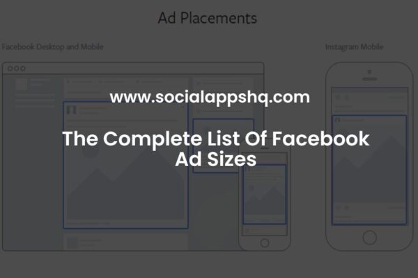 The Complete List Of Facebook Ad Sizes