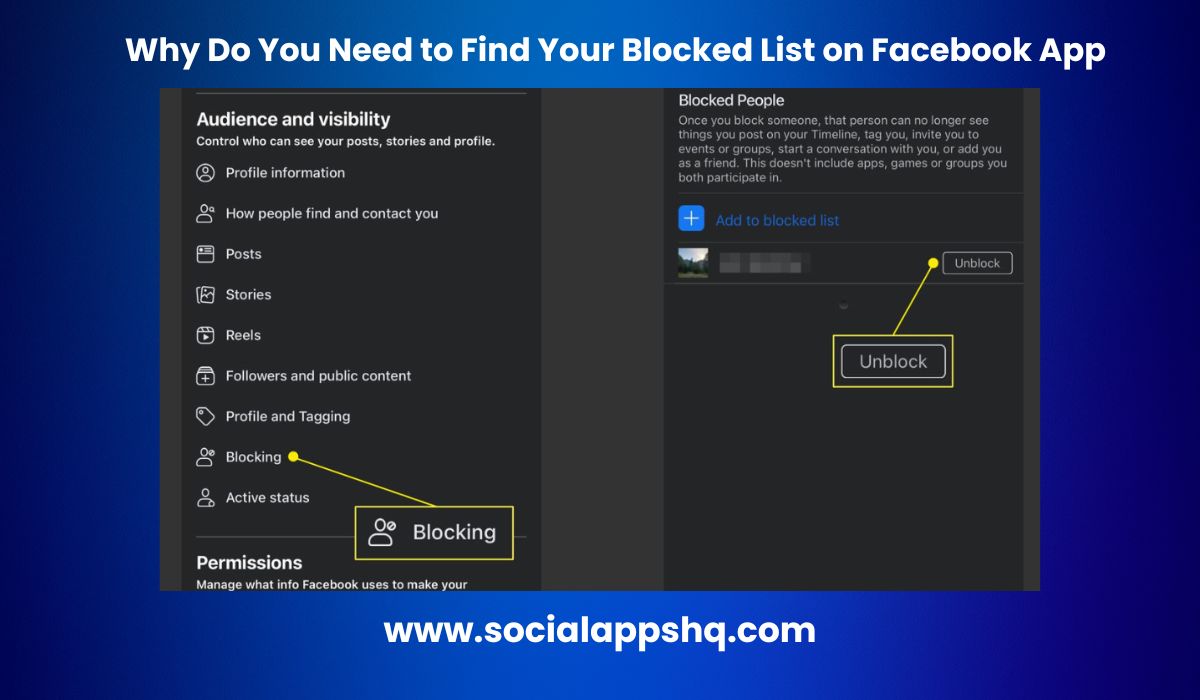 Where Is My Blocked List On Facebook App