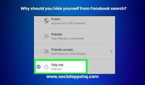 How to Hide Yourself from Facebook Search