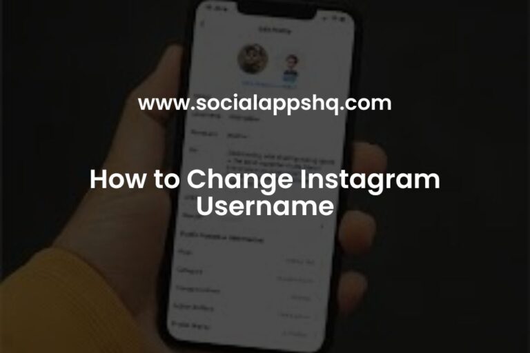 How to Change Instagram Username - SocialAppsHQ
