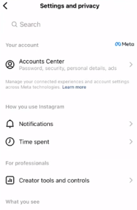 How to Switch Back to Personal Instagram Account